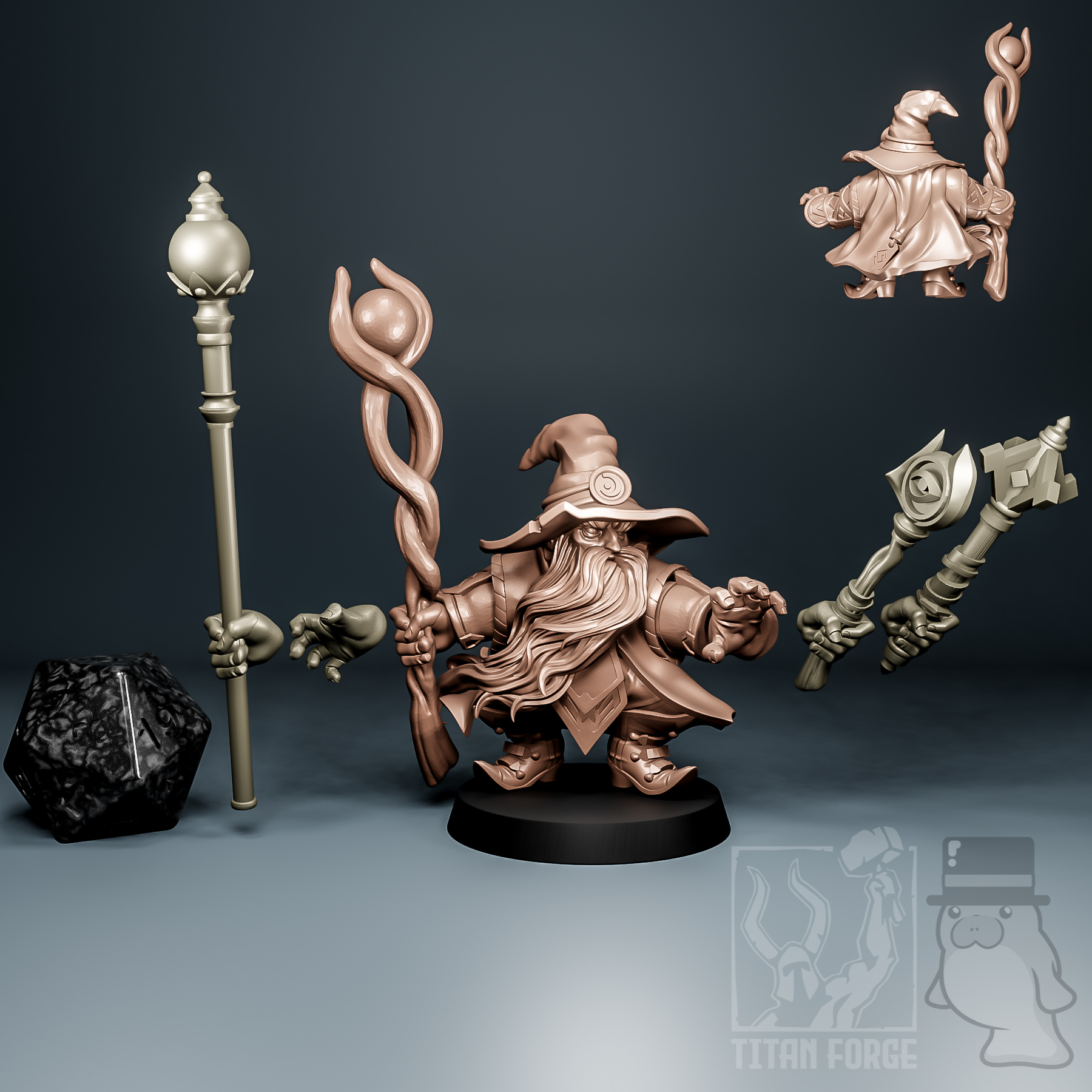 Dwarf Wizard - Titan Forge :: Mini Manatee New Zealand